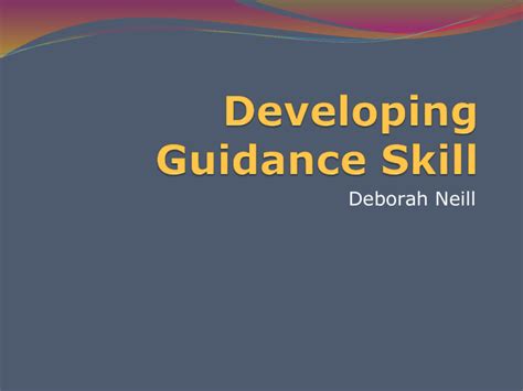 Developing Guidance Skills Chapter 14 Worksheet Answers
