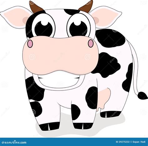 Cute Cow Smile Stock Vector Illustration Of Cheerful 29275232