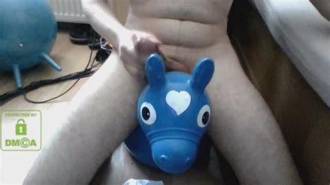 Cum On Blue Rody Inflatable Hopper Toy Toy Testing And Riding Clips4sale