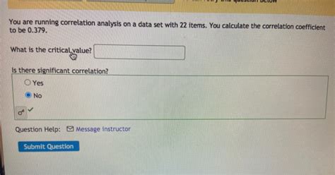 Solved You Are Running Correlation Analysis On A Data Set