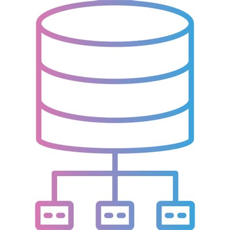 Database Generic Gradient Outline Icon
