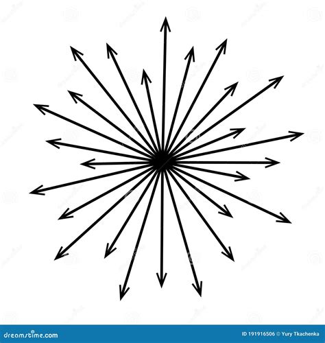 Radial Concentric Inside Rotating Arrows In Clockwise Direction Vector Illustration Radial Concentric Inside Rotating Arrows In Clockwise Direction Vector Illustration