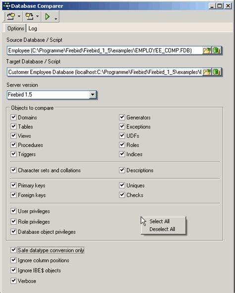 the database experts doc database comparer