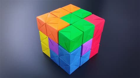 Origami 3d Tetris Soma Cube Puzzle Artofit