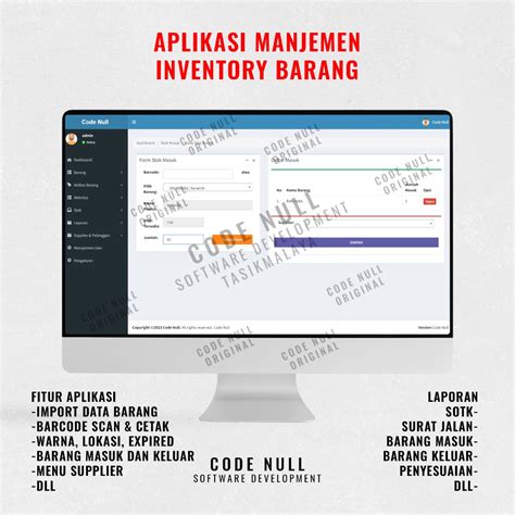 Jual Aplikasi Manajemen Inventory Barang Shopee Indonesia