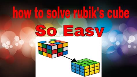 How To Solve 3x3 Beginner Method Part1 Youtube