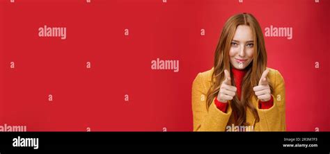 Nice Job It Was Awesome Portrait Of Sassy And Cheeky Good Looking Redhead Female With Freckles