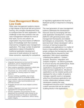 A Perfect Combination Case Management And Low Code PDF