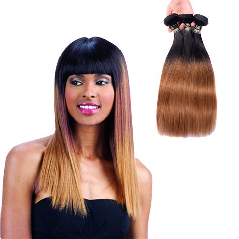 Ahe Straight Indian Silky Ombre Hair Hair Grade 10aaa 10 32 Inch