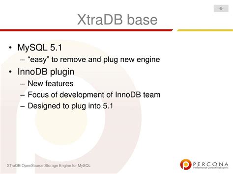 Ppt Xtradb Opensource Storage Engine For Mysql Powerpoint