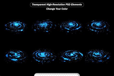 Premium Psd Swirl Light Effect Vector Element