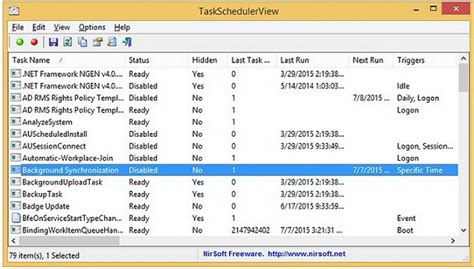 taskschedulerview displays all windows task scheduler tasks majorgeeks