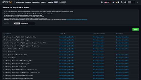 Importing Data From Existing Spreadsheets Device