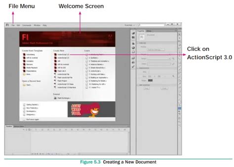 Creating A New Document Adobe Flash Professional Cs6
