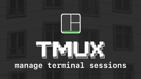 Manage Terminal Sessions With Tmux Josh Medeski