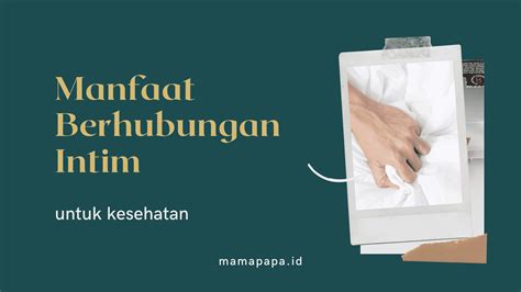 Sstt Mampaps Ini Lho Manfaat Berhubungan Intim Bagi Kesehatan Mamapapa Id