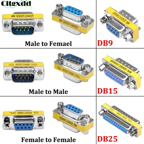 DB Series D SUB DB9 DB15 DB25 9 15 25 Pin Male Female To Male Female