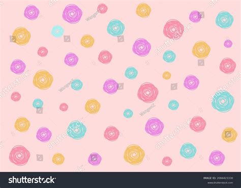 Background Design Colorful Abstract Circle Patterns Stock Vector