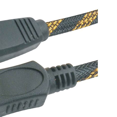 Mx Firewire Ieee 1394b 9 Pin To 4 Pin Cord Gold Plated With Nylon Mesh Bilingual 3 Meters