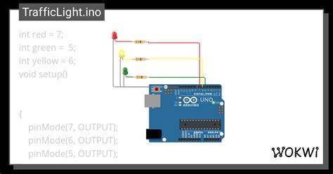Trafficlight 13 Wokwi Esp32 Stm32 Arduino Simulator