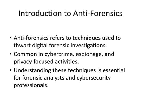 Anti Forensic Toolkit And How To Be Safe Pdf