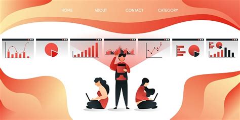 기술은 직원과 근로자가 보다 쉽고 효율적으로 작업 할 수 있도록 하며 벡터 일러스트 레이 션 개념은 프레젠테이션 웹 배너 Ui