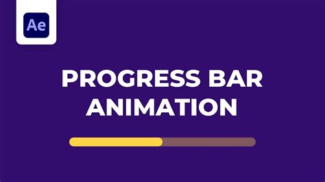 How To Create Simple PROGRESS BAR Animation In Aftereffects YouTube