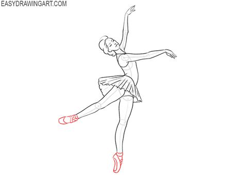 How To Draw A Dancer Easy Drawing Art