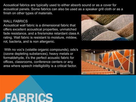 Architecture Acoustical Materials Pptx