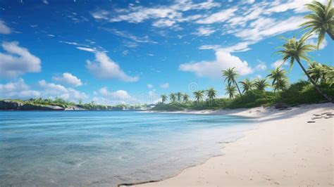Basking In Sun Kissed Serenity On A Dreamy Island Escape Generative Ai