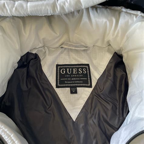 Guess Womens White Jacket Depop