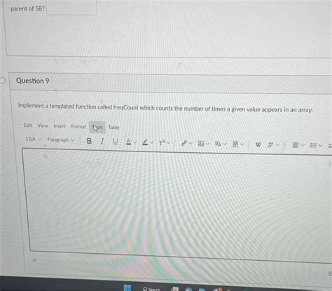 solved implement a templated function called freqcount which