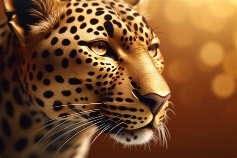 Premium Photo Closeup Leopard Head Generate Ai