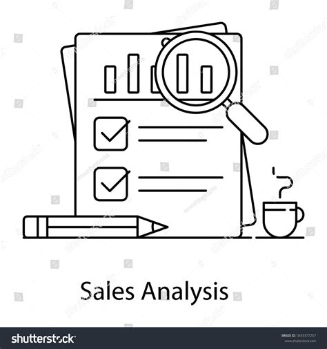 Data Chart Magnifier Sales Analysis Line Stock Vector Royalty Free 1833377257 Shutterstock