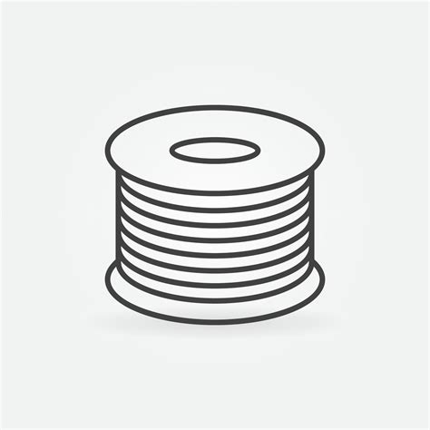 Filament For 3d Printer Vector Concept Icon In Outline Style 17505102 Vector Art At Vecteezy