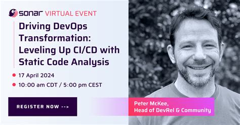 Webinar Driving Devops Transformation Leveling Up Cicd With Static Code Analysis Sonar