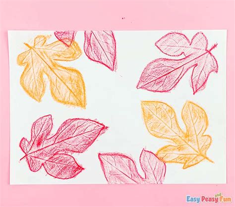 How To Make Leaf Rubbing Art Easy Peasy And Fun