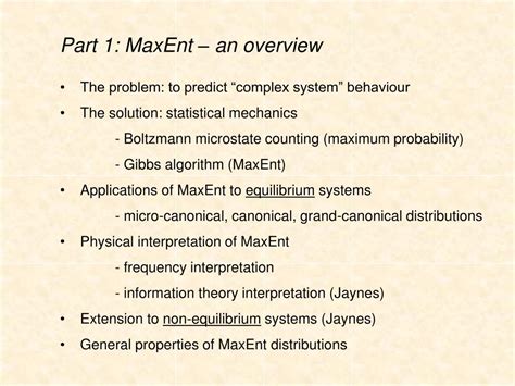 ppt maximum entropy maximum entropy production and their application