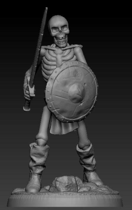 Skeleton Army 35mm 3d Model 3d Printable Cgtrader