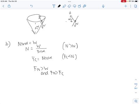 Solved Consider A Ball Rolling Around In A Circular Path On The Inner Surface Of A Cone The