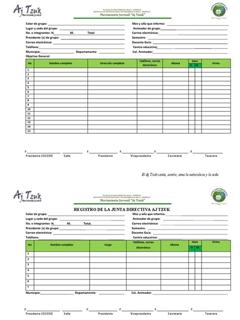 Registro Del Grupo Aj Tzuk Pdf