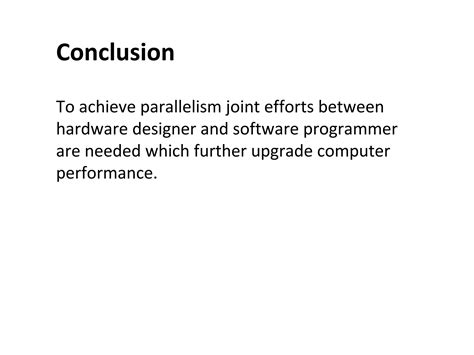 Hardware And Software Parallelism Ppt