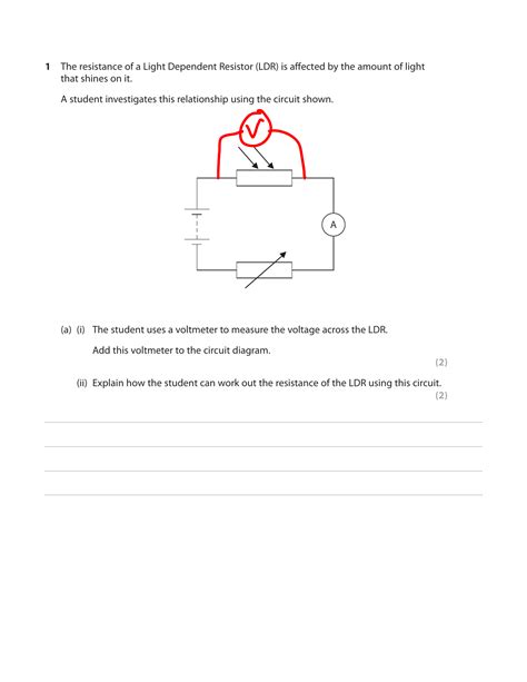 Light Dependent Resistor Graph At Susan Tucker Blog