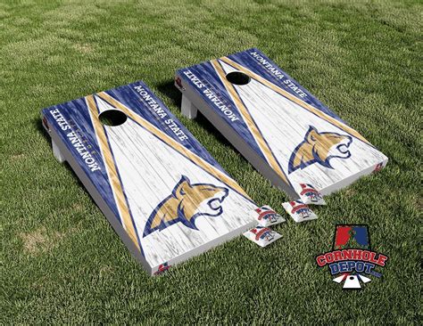 Montana Bobcat Cornhole Board Vinyl Wrap Skins Laminated Sticker Set D