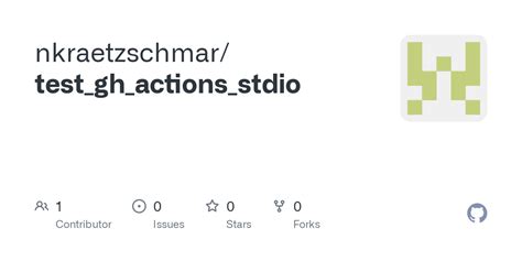GitHub Nkraetzschmar Test Gh Actions Stdio