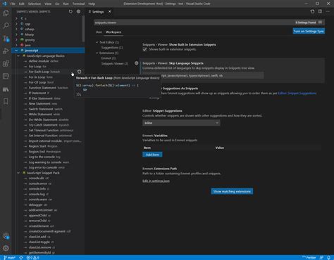 Add Built In Snippets Display To Snippets Tree View · Issue 13