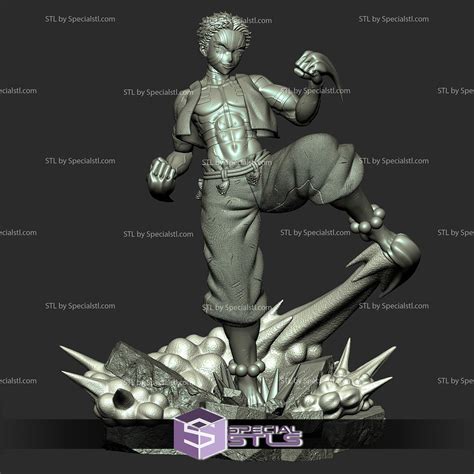 Akaza 3d Model Action Pose From Demon Slayer 3d Print Specialstl
