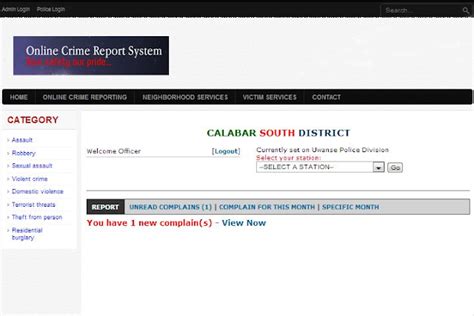 Online Crime Report System Php Source Code Academic Project Guidance