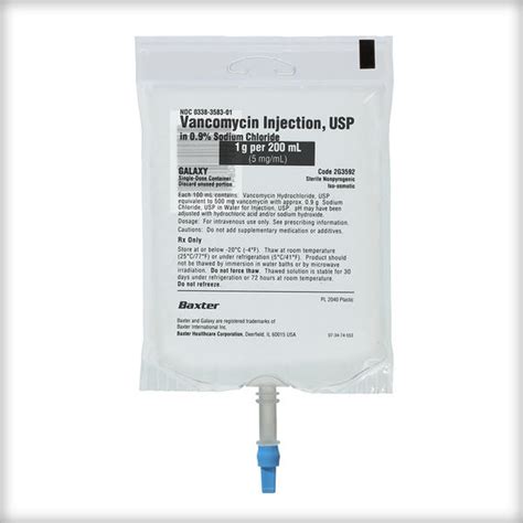 Frozen Premix Vancomycin Injection Usp