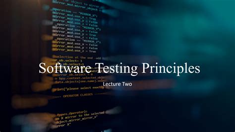 Solution Software Testing Principles Studypool